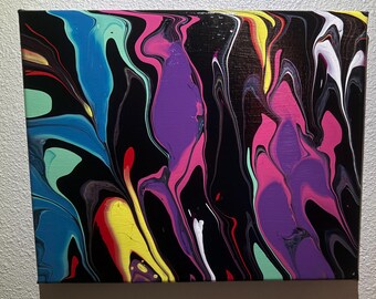 Preppy Hearts Acrylic Paint on Canvas - Etsy