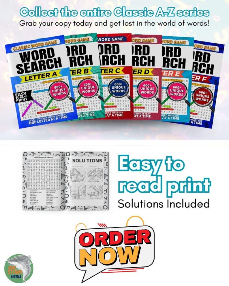 Letter A Word Search Puzzle Book: Large Print Vocabulary Builder ...