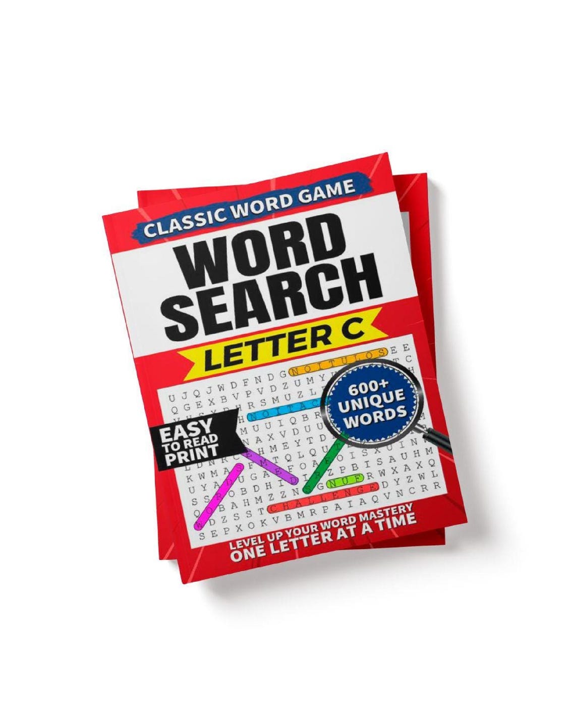 Letter C Word Search Puzzle Book: Large Print Vocabulary Builder ...