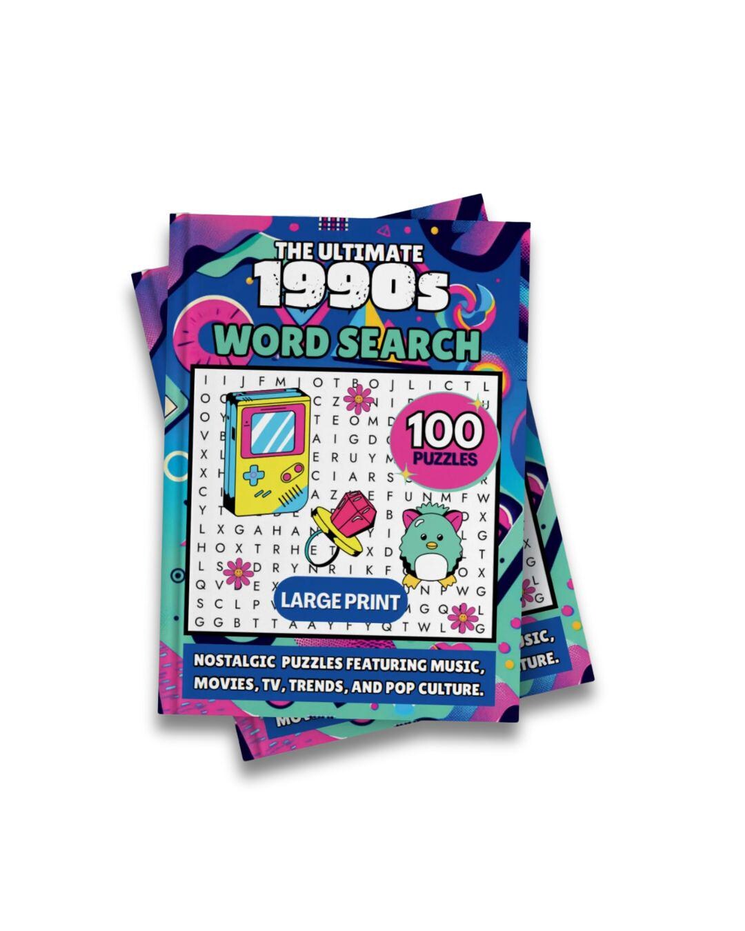 1990s Word Search Book – Nostalgic Brain Games, Retro Puzzles, Fun 90s ...
