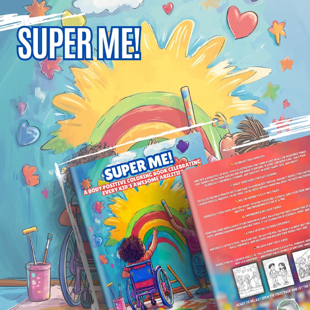 Body Positive Coloring Book: Super Me! Kids' Activity Pages (digital ...