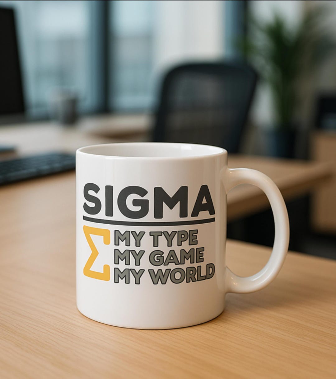 Sigma Mug Shows Your Personality Type, Birthday Gift Motivation, Office ...