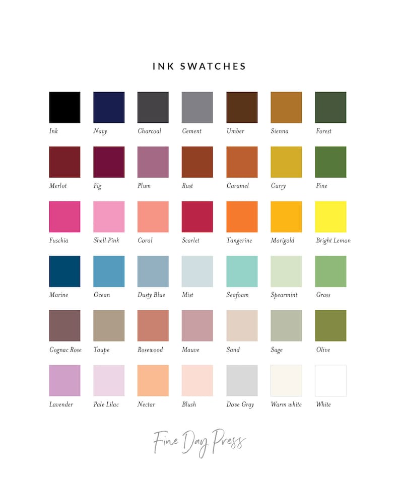 Printed Save the Date Card With Envelopes, Modern Save the Date, Simple ...