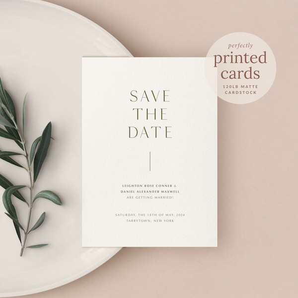 Simple Save the Date - Etsy