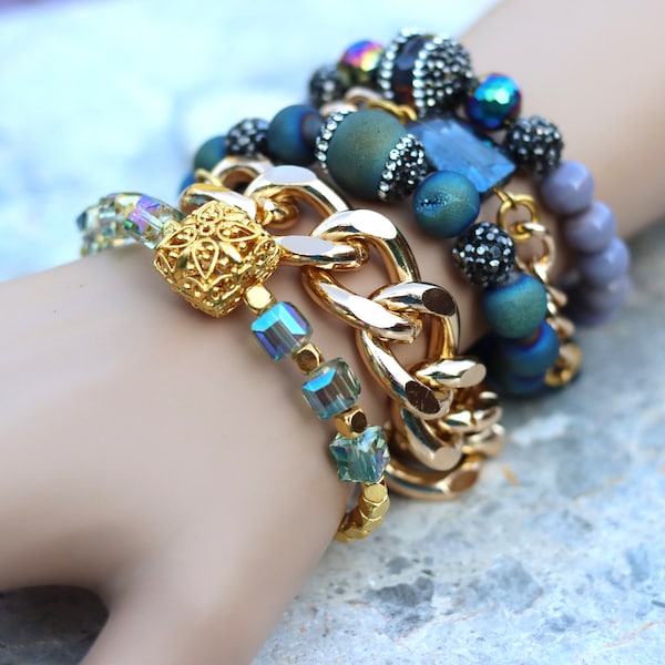 Chunky Bracelet - Etsy UK