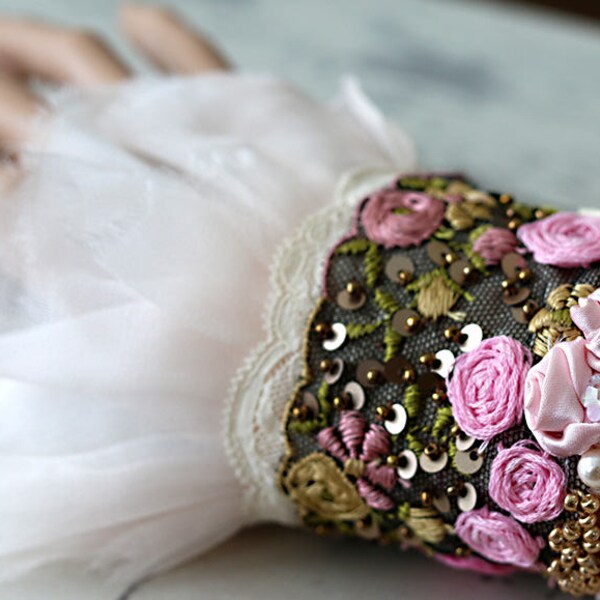 Embroidered Cuff - Etsy