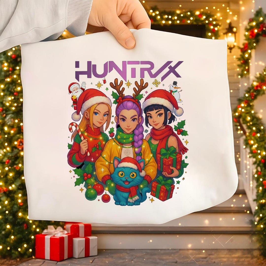 Christmas Huntrix PNG, Kpop Demon Hunter Clipart, KPOP Christmas Gift ...