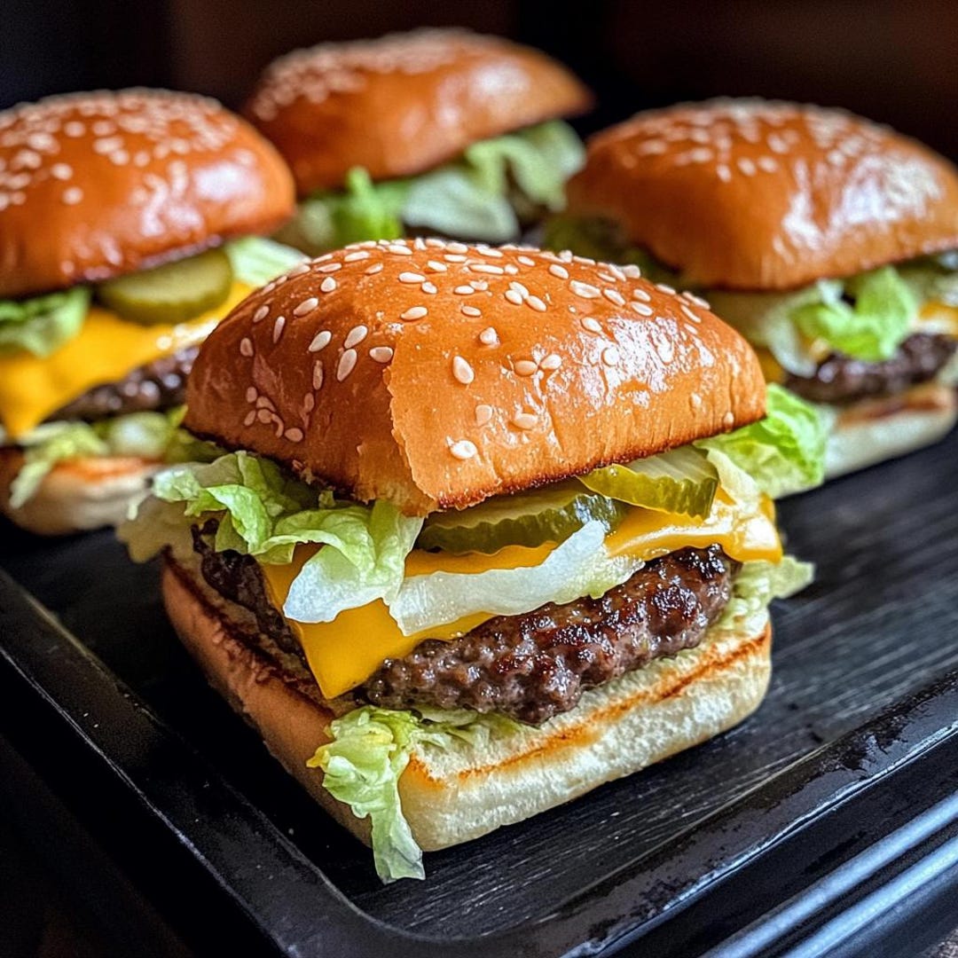 EASY RECIPE for Mini Big Mac Cheeseburgers Download - Etsy