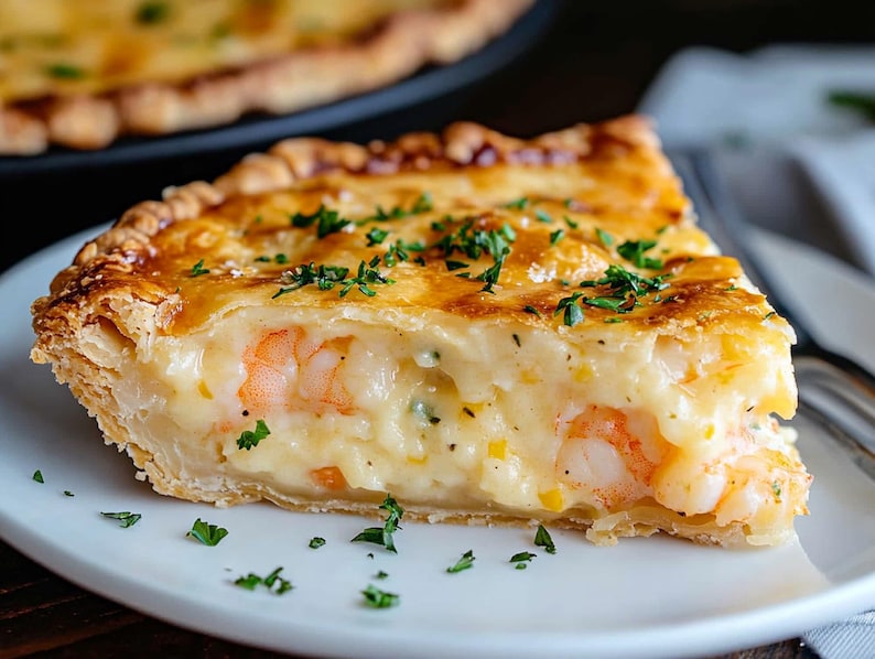Recipe Florida Shrimp Pie. Easy, Cheesy and Creamy Seafood Delight - Etsy