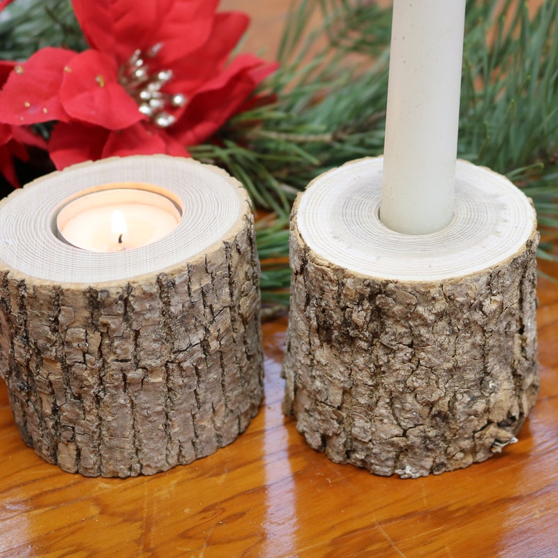 Wood Log Round Table - Etsy