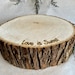 Wood Cake Stand Large Thick Wood Slice, Love is Sweet Rustic Cake Stand ...