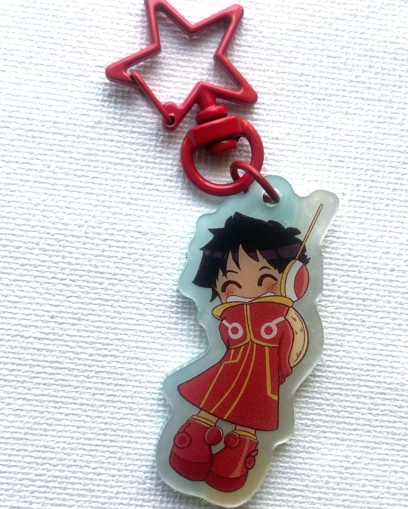 One Piece Egghead Keychain Charms(luffy, Nami, Zoro, Sanji) - Etsy