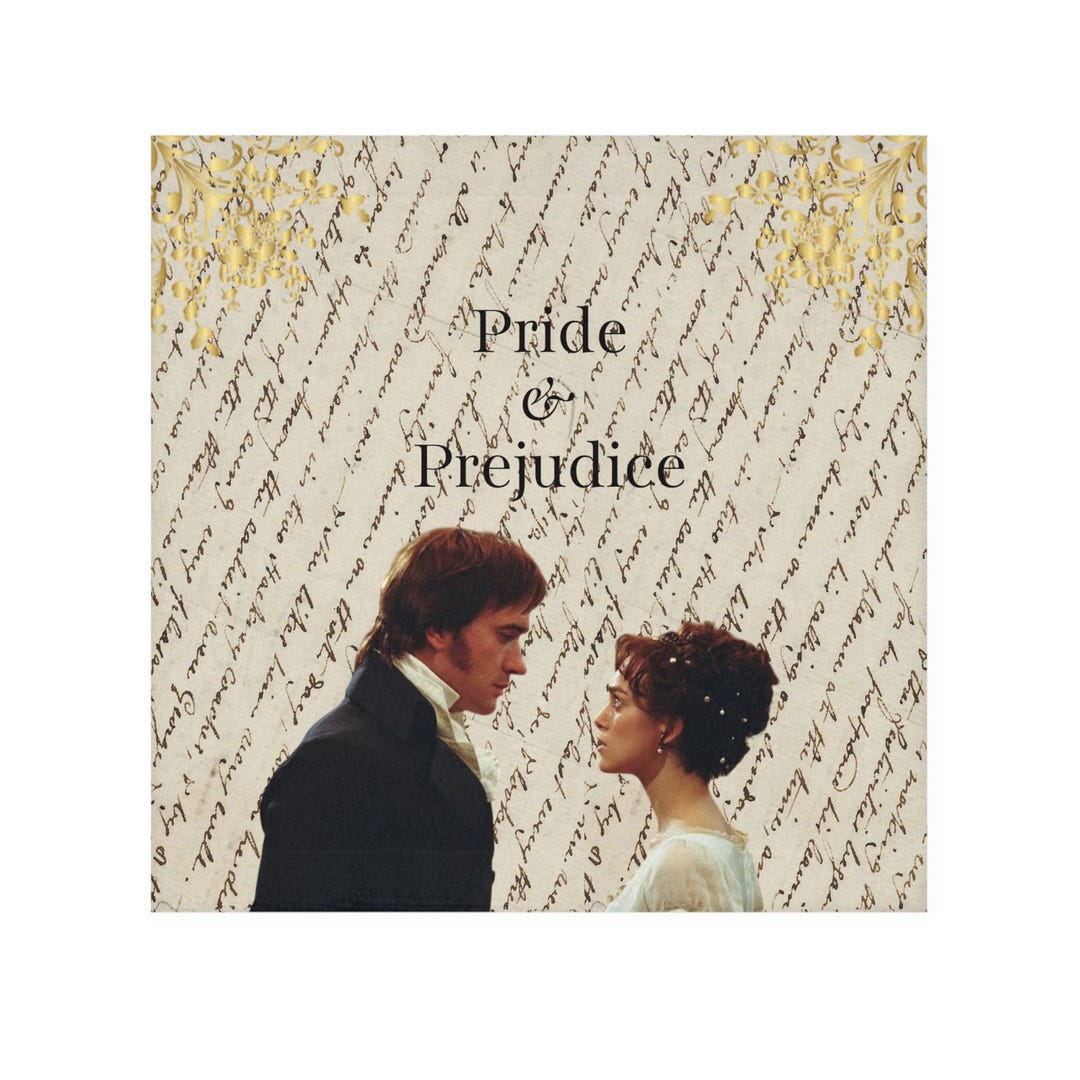 Romantic Pride & Prejudice Face Towel - Perfect for Fans of Classic ...