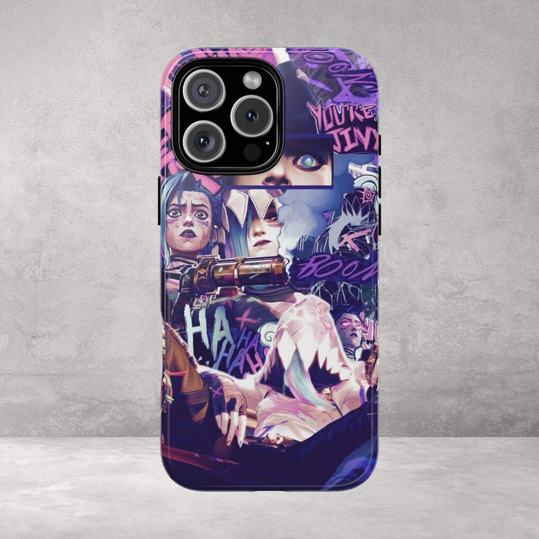 Phone Case, Jinx Arcane League of Legend Protective Anime Video Game ...