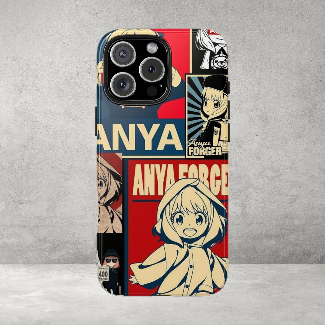 Anime Clear Phone Case - Anya SPY X Family Tough Phone Cases, Otaku ...