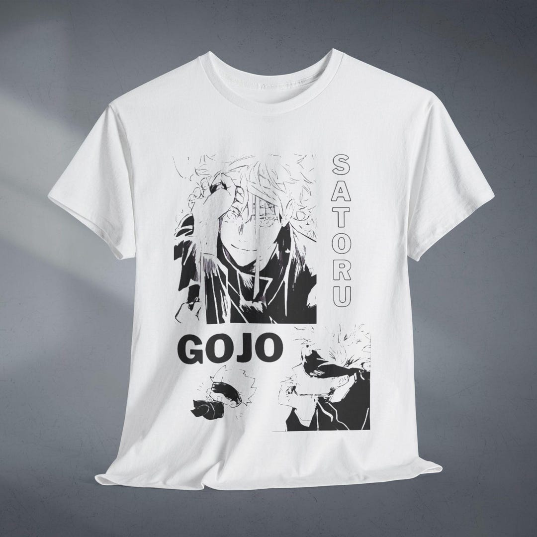 Gojo Satoru Unisex T-shirt, Jujutsu Kaisen Anime Manga Tee, Best Gift ...