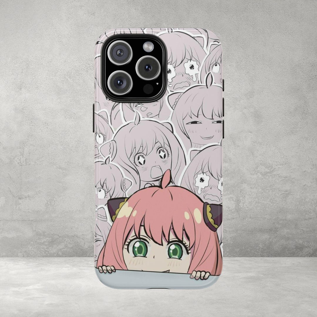 Anime Clear Phone Case - Anya SPY X Family Tough Phone Cases, Otaku ...