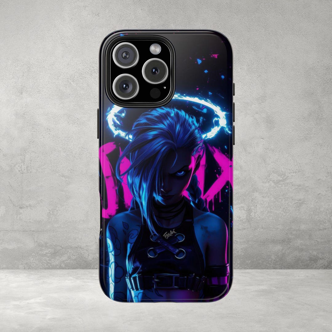 Jinx Arcane League of Legend Tough Phone Case, Anime Gaming Accessories ...