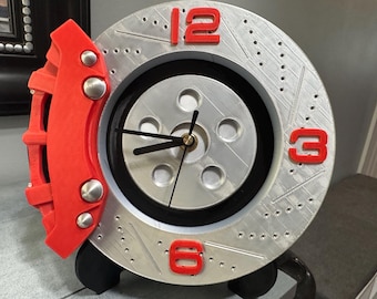 Modern Wall Clock - Carbonfiber in Brake Disc Style - Etsy