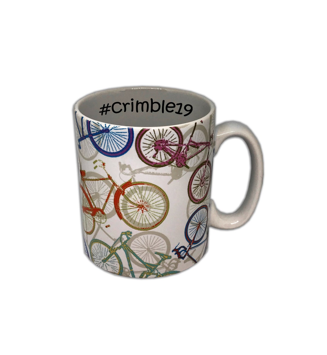 Boxed Personalised Bicycle Stoneware Mug, Bike Mug - Etsy