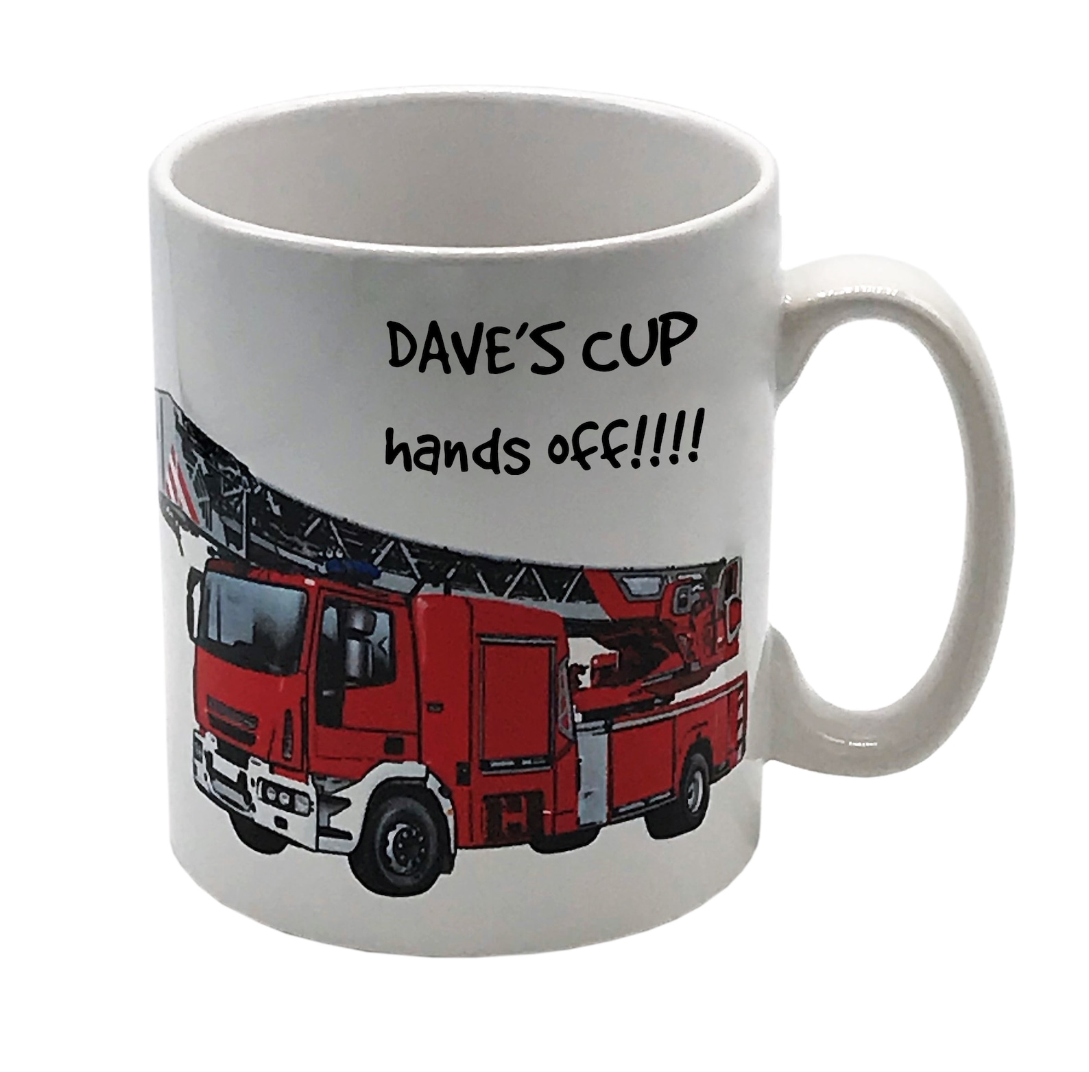 Boxed Personalised Fire Engine Stoneware Mug Firefighters Mug - Etsy