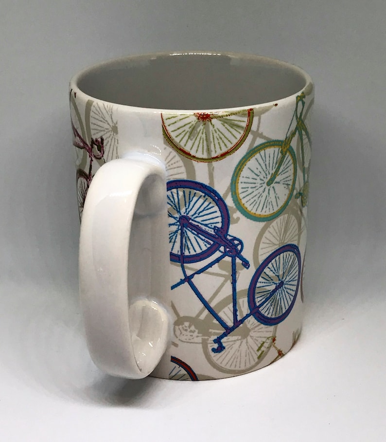 Boxed Personalised Bicycle Stoneware Mug, Bike Mug - Etsy