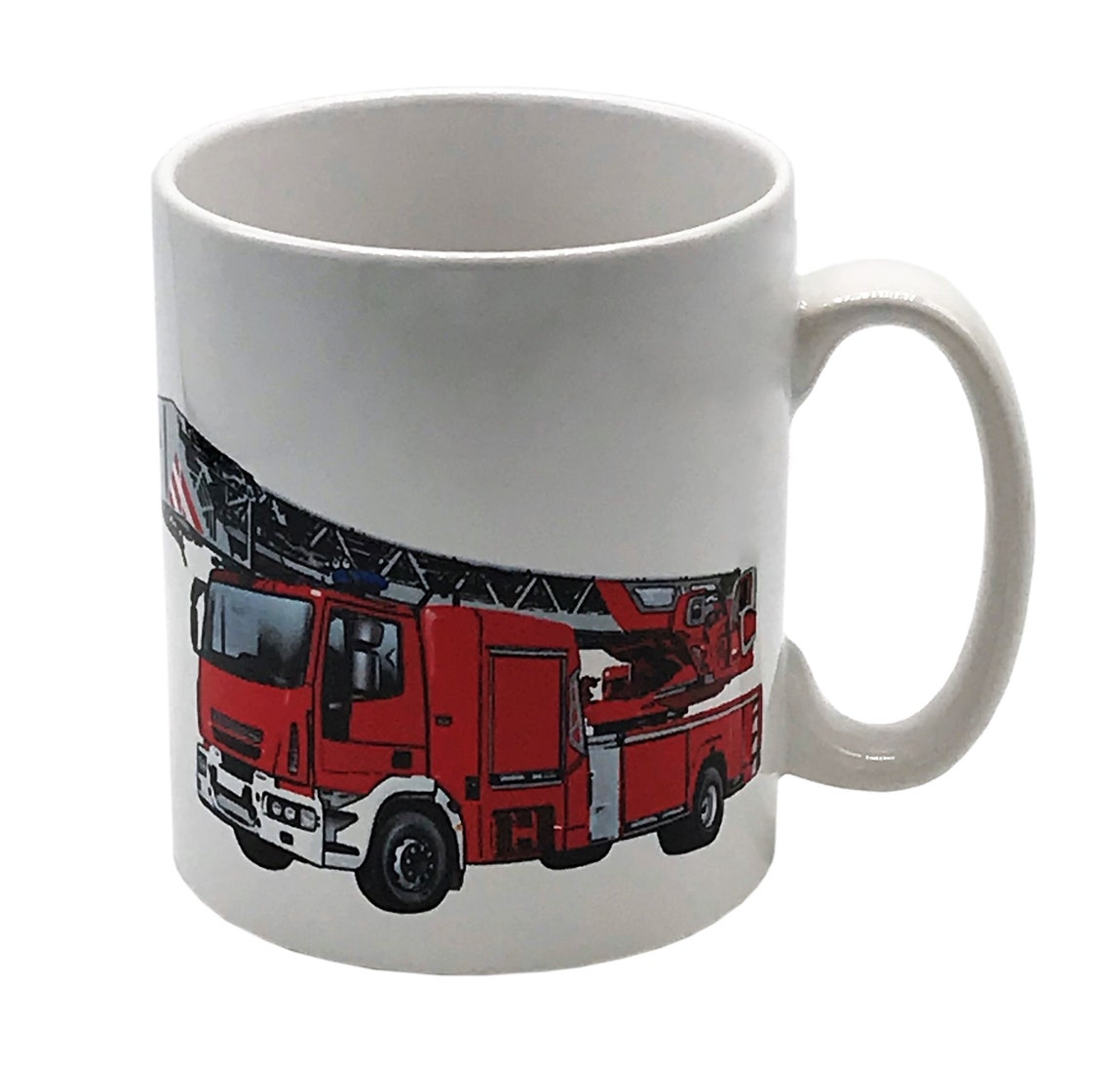 Boxed Personalised Fire Engine Stoneware Mug, Firefighters Mug - Etsy
