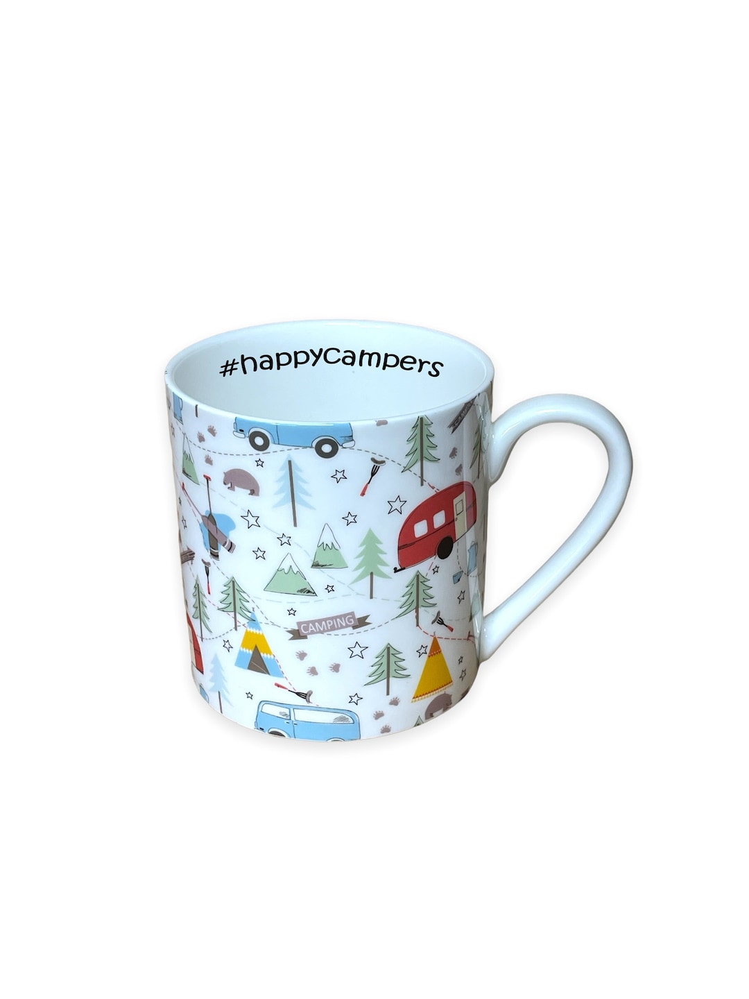 Personalized Camping Fine Bone China Pint Mug - Etsy