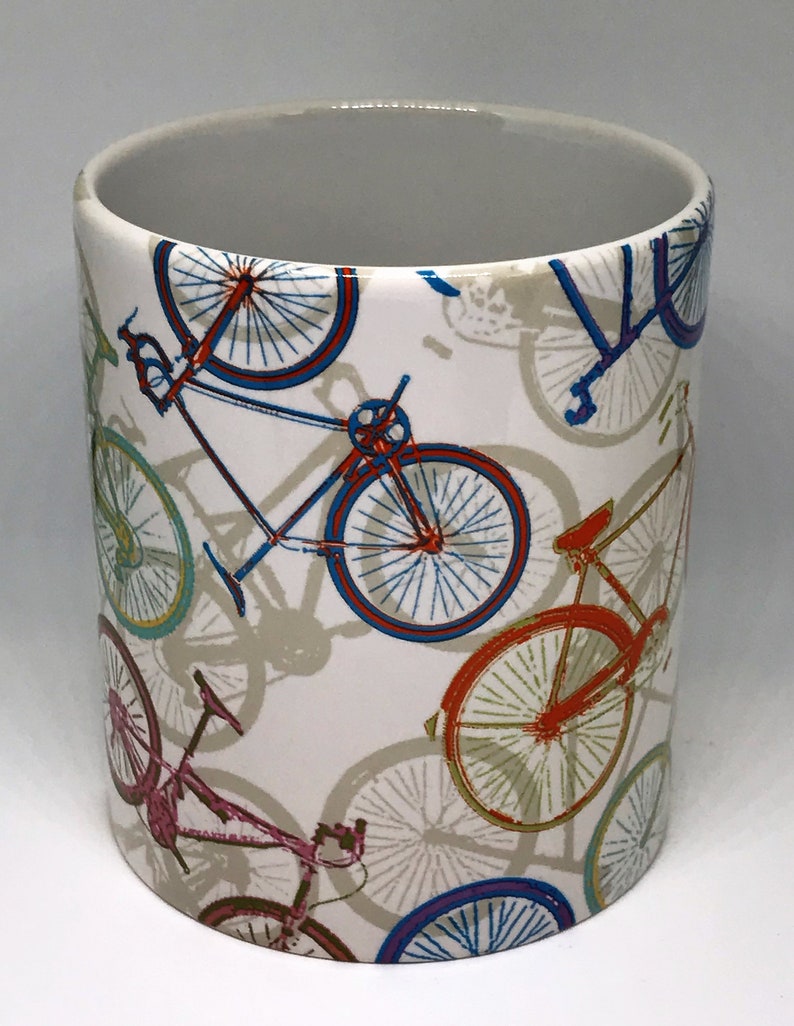 Boxed Personalised Bicycle Stoneware Mug, Bike Mug - Etsy