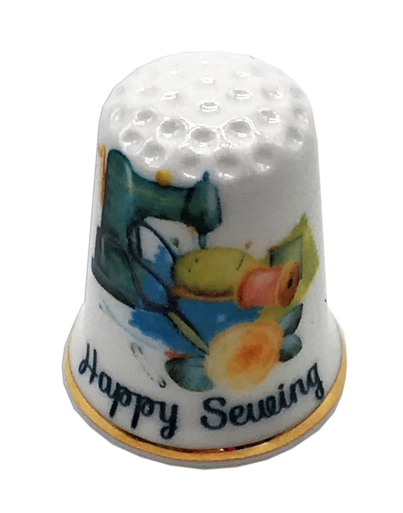 BN Personalised Fine Bone China Happy Sewing Thimble, Sewing Gift - Etsy