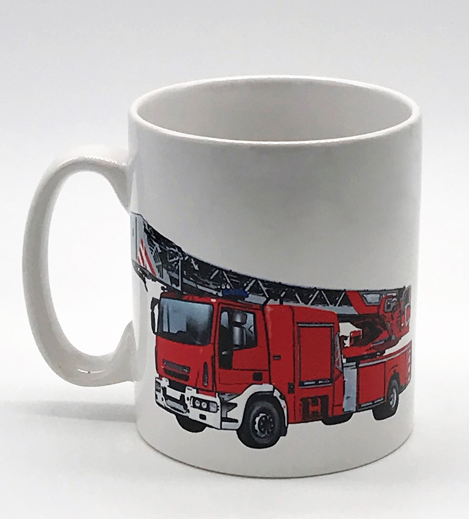 Boxed Personalised Fire Engine Stoneware Mug Firefighters Mug - Etsy