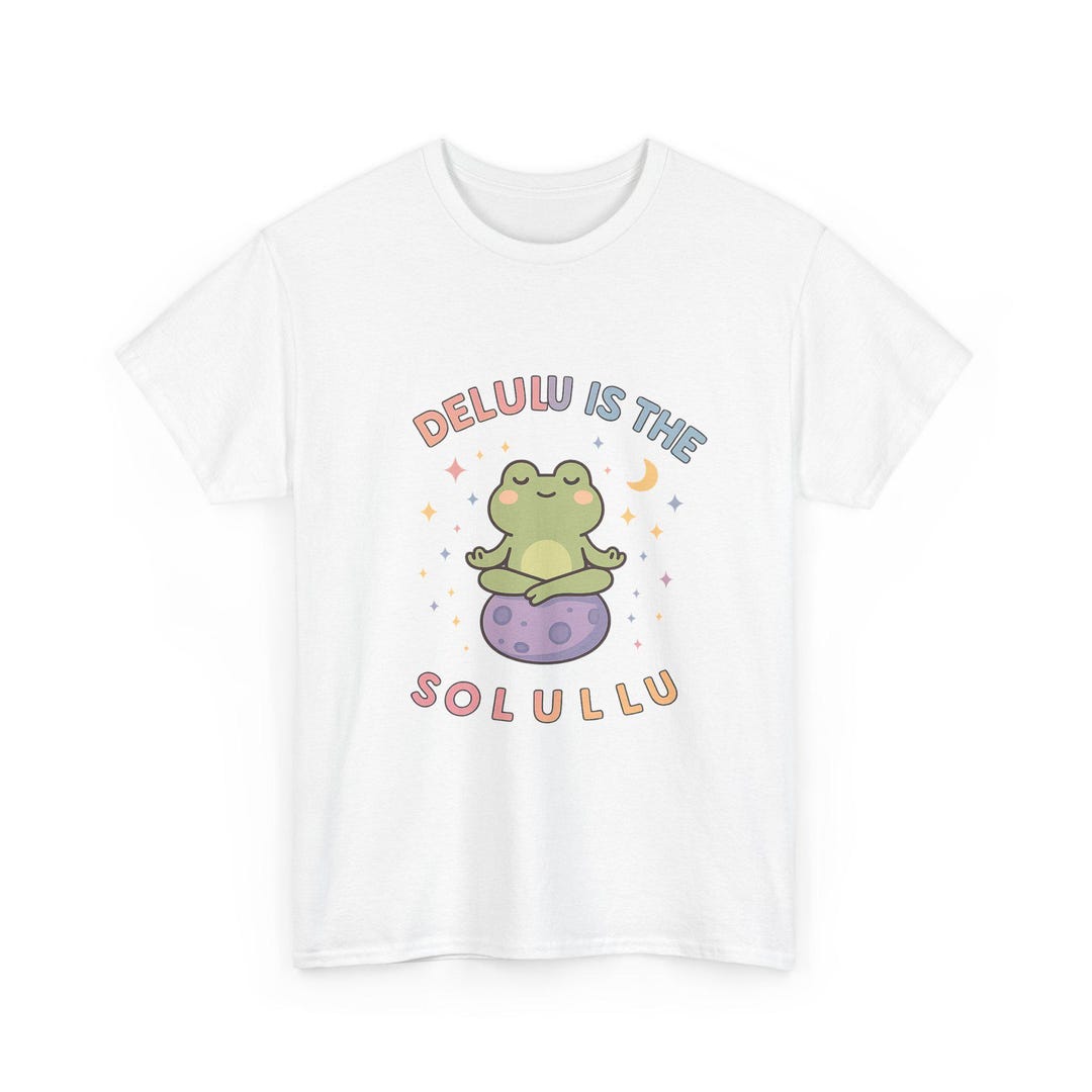 Delulu is the Solulu T-shirt, Frog Meme, Viral Tiktok Slang - Etsy