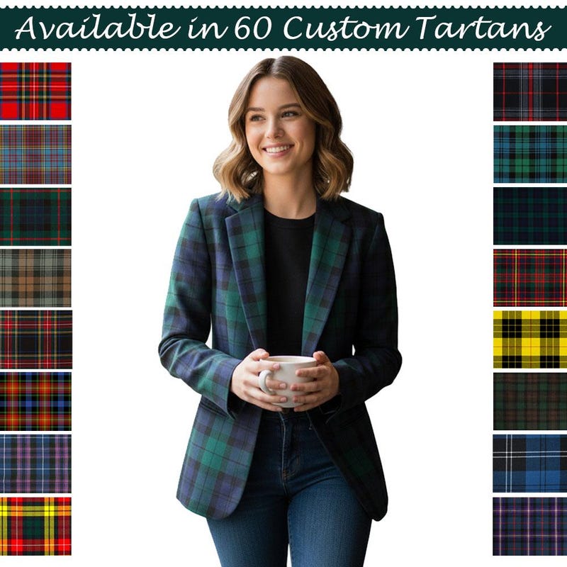 Plaid Polo Jacket - Etsy