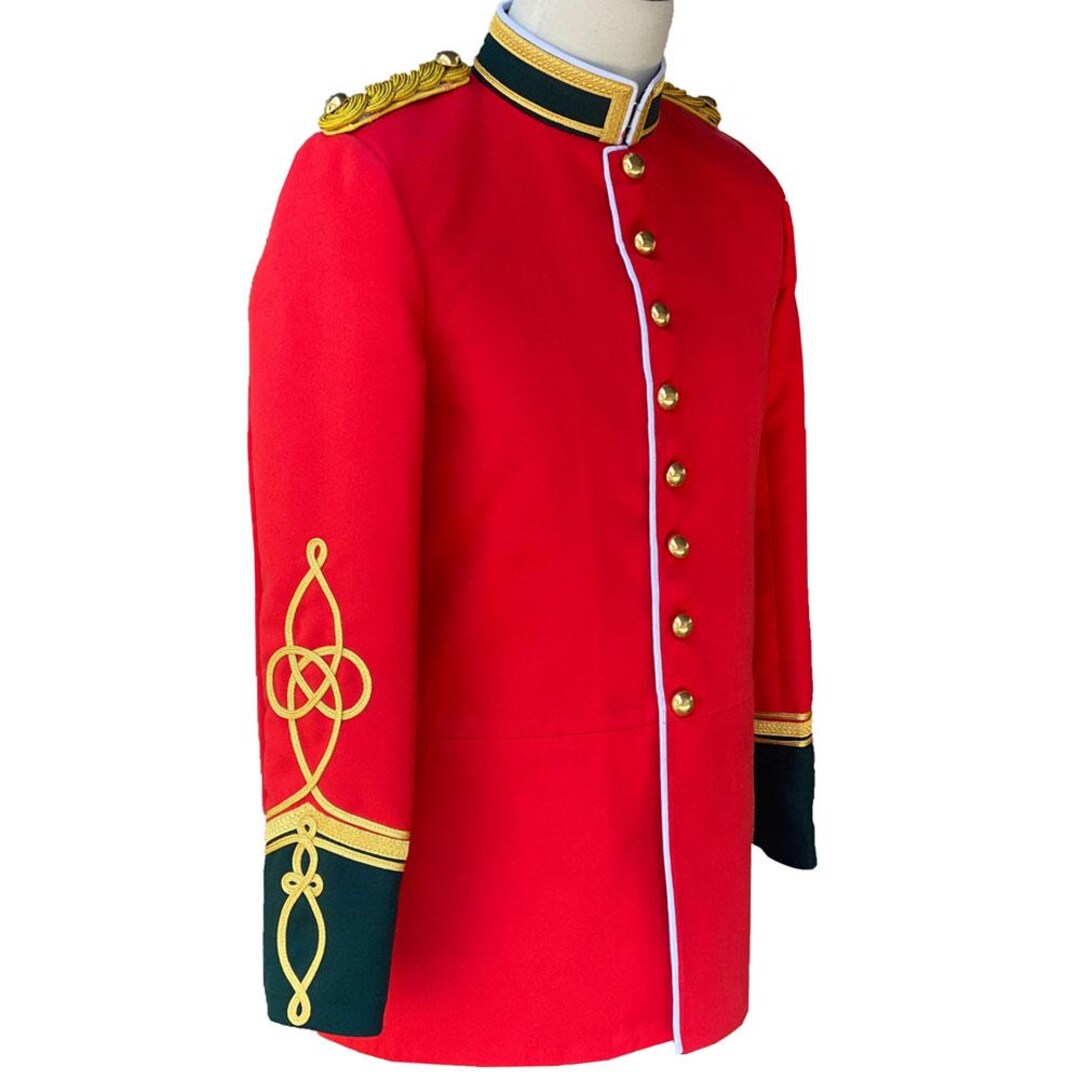 Men Red Zulu War Anglo British Army Jacket Wool Officer Tunic British ...