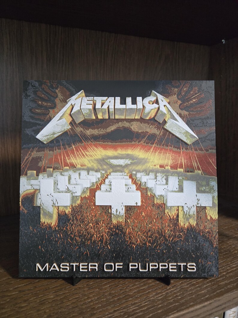 3D Metallica "master of Puppets" Album Art - Metalhead Gift - Etsy