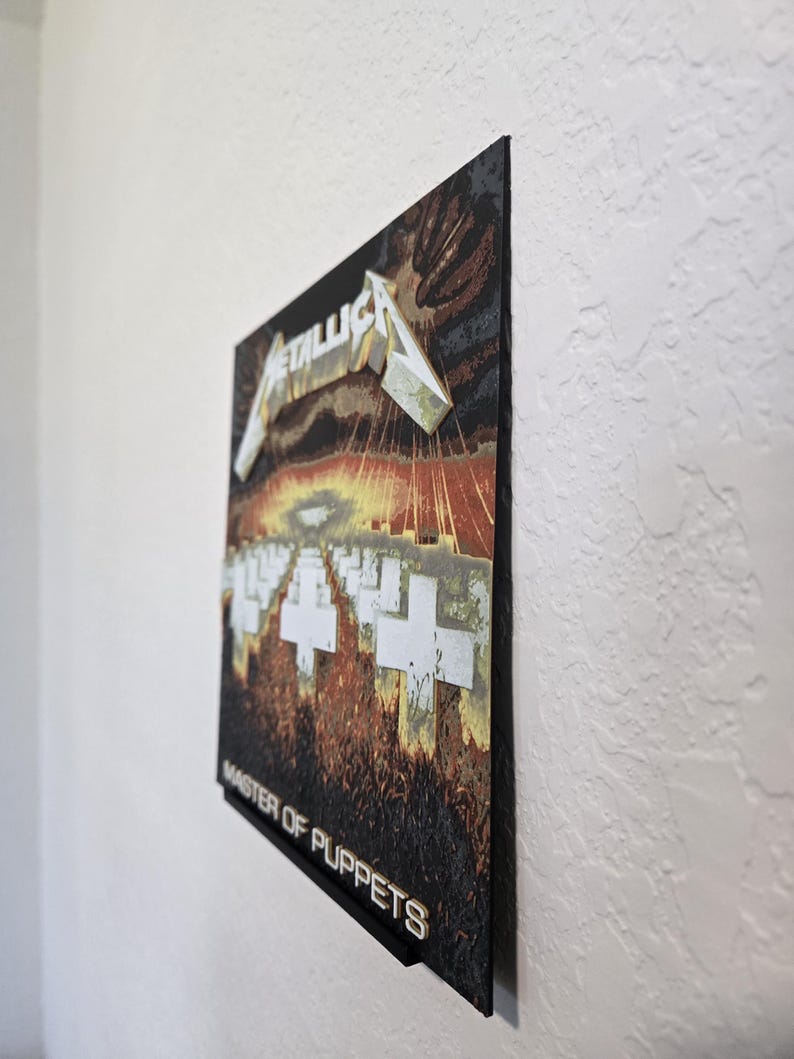 3D Metallica "master of Puppets" Album Art - Metalhead Gift - Etsy