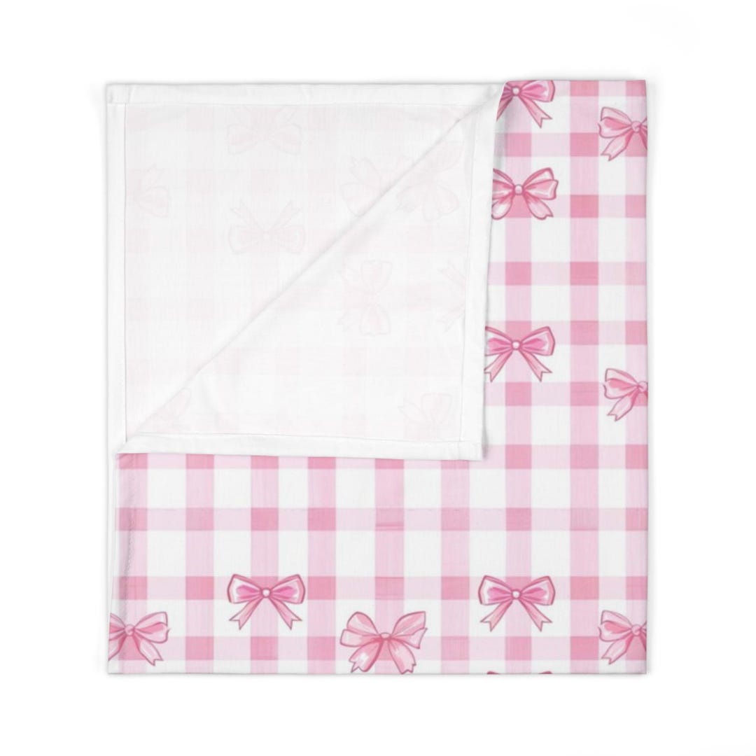Pink Bow Fabric: Coquette Summer Pattern, Material by the Yard - Etsy