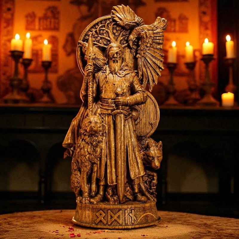 Odin Ravens Statue - Etsy