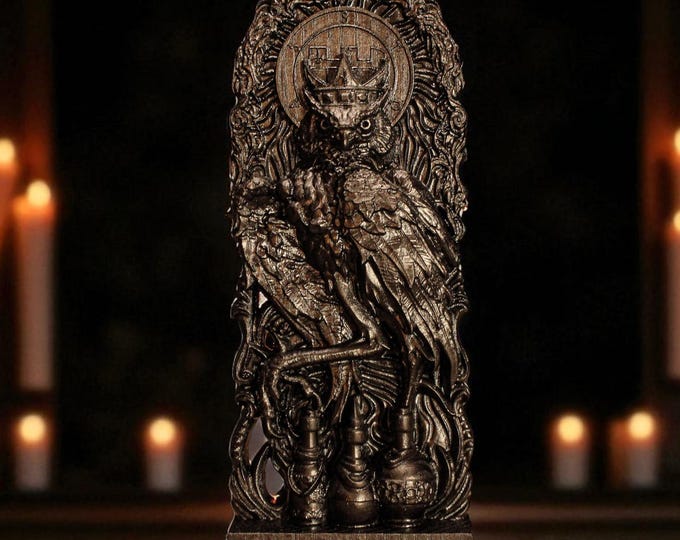 Stolas Goetia Demon, Stolas Statue, Demonology Figure, Goetia Demon ...