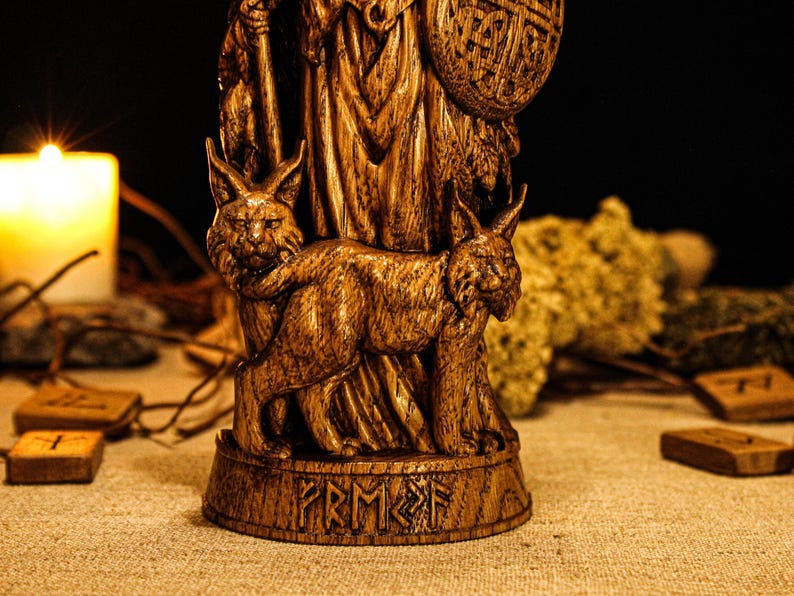 Freyja Statue, Freya Figure, Norse Goddess Statue, Viking Statue, Norse ...