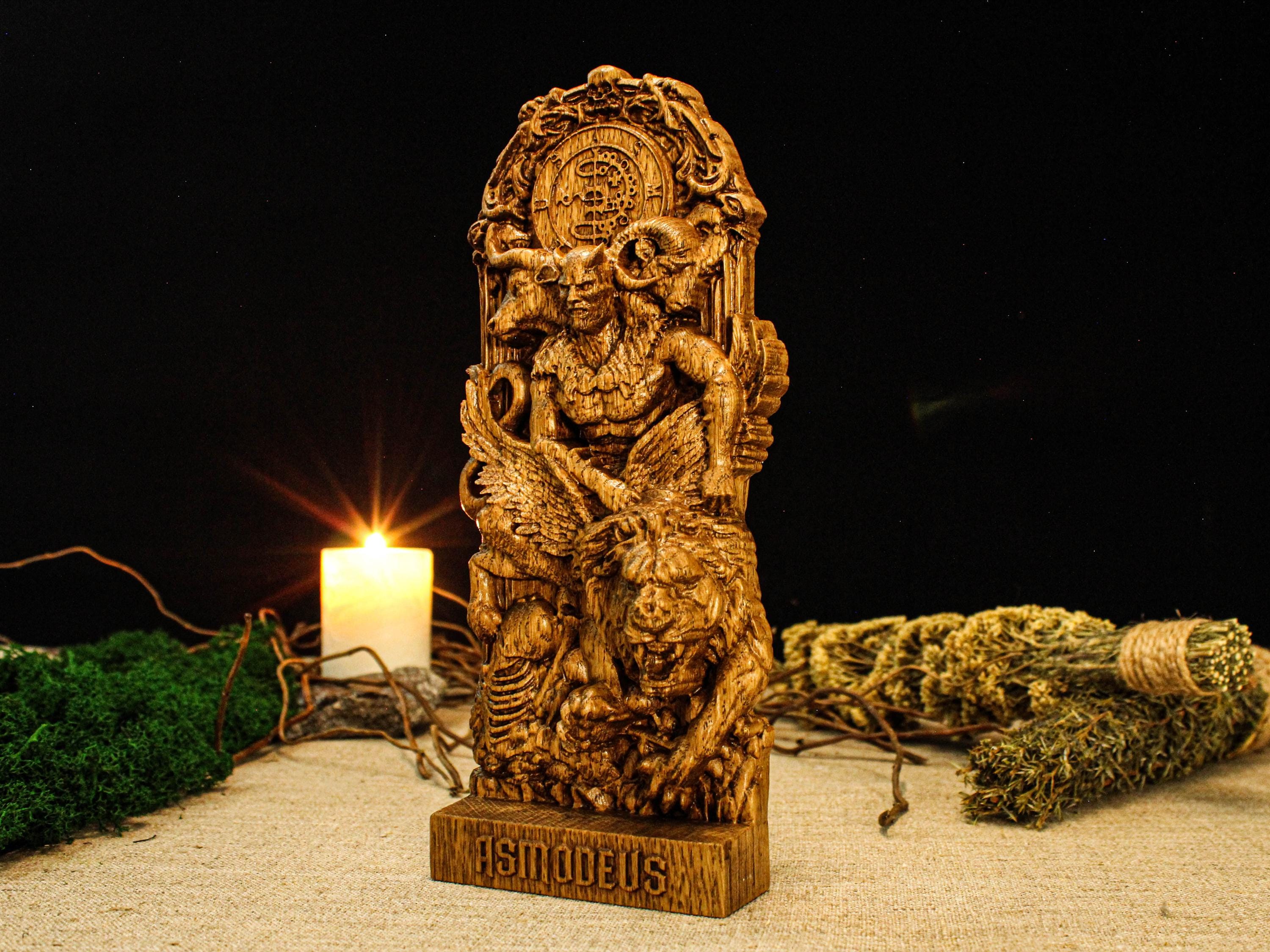 Asmodeus Statue, Goetia Demon Figure, Occult Statue, Demon Statue ...