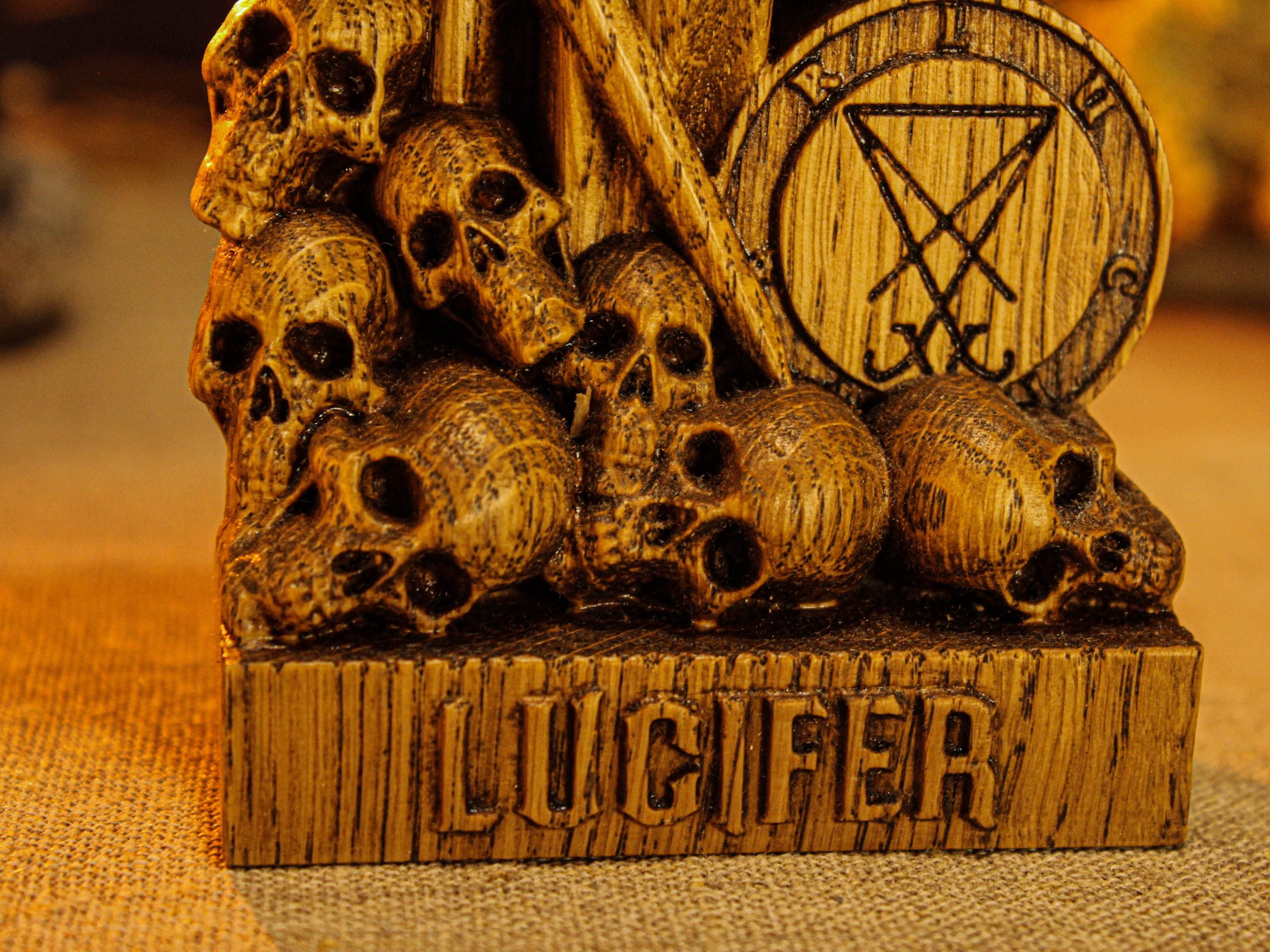 Lucifer Statue, Lucifer Fallen Angel Statue, Leviathan, Satanic Figure ...
