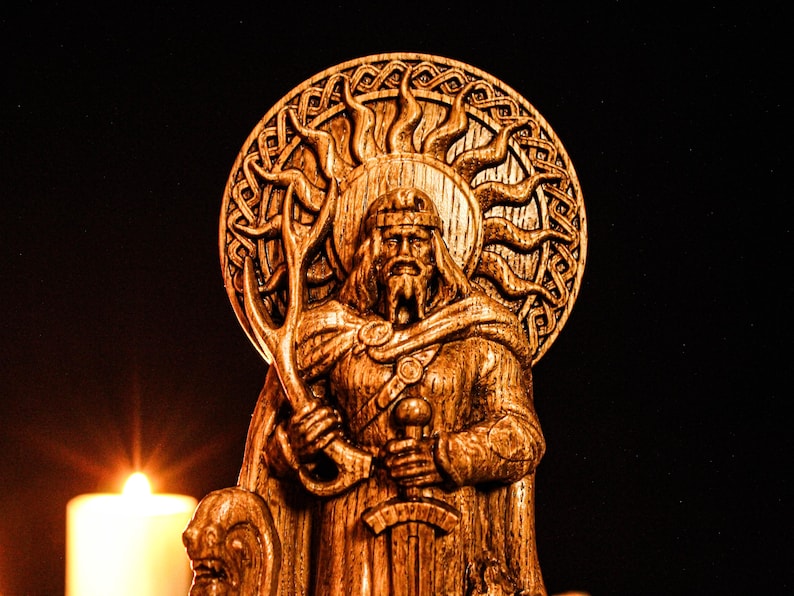 Freyr Statue, Freyr Norse God Figure, Freyr Altar Statue, Viking Statue ...