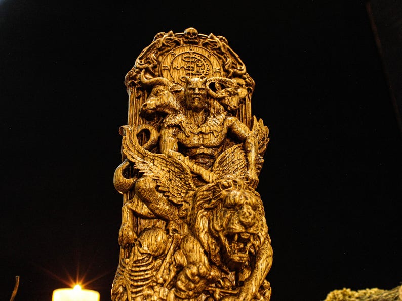 Asmodeus Statue, Goetia Demon Figure, Occult Statue, Demon Statue ...