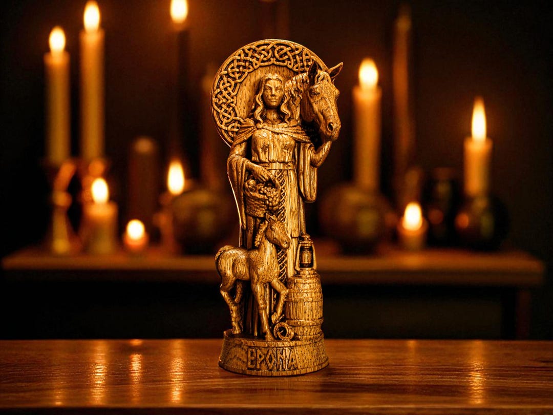 Epona Statue, Celtic Goddess Epona, Celtic Goddess Figure, Celtic ...