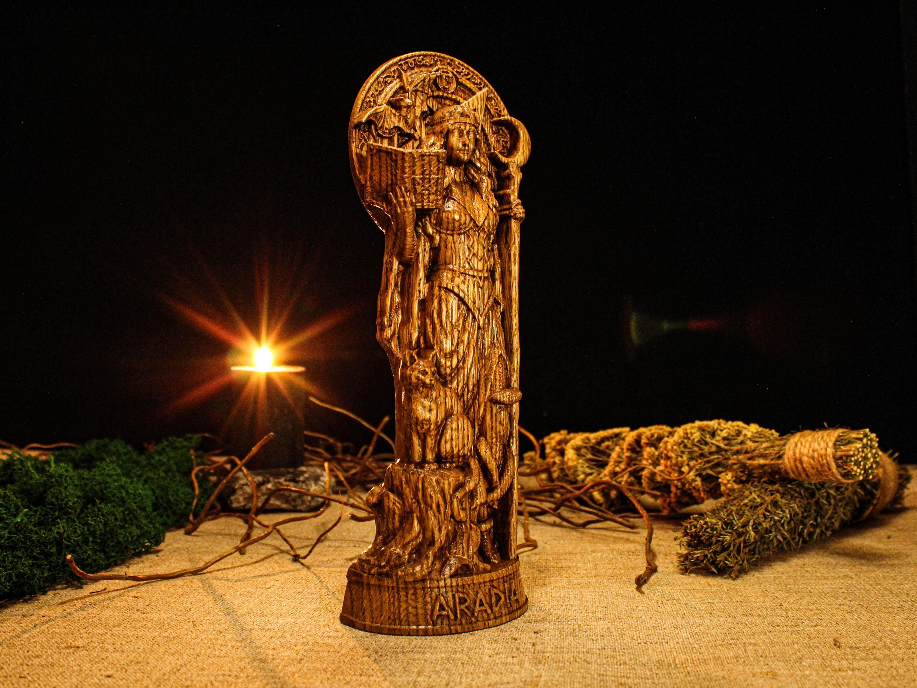 Aradia Statue, Goddess of Witches, Wiccan Goddess Statue, Queen of ...