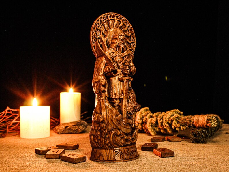 Freyr Statue, Freyr Norse God Figure, Freyr Altar Statue, Viking Statue ...