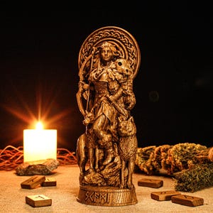 Skadi Statue, Skadi Norse Goddess Figure, Goddess of Hunting, Norse ...