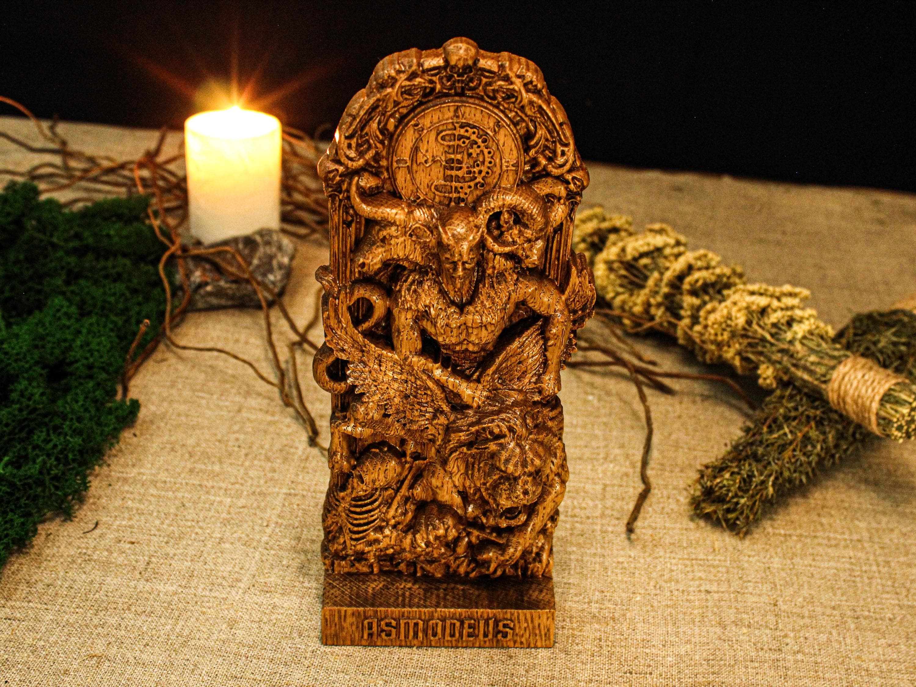 Asmodeus Statue, Goetia Demon Figure, Occult Statue, Demon Statue ...