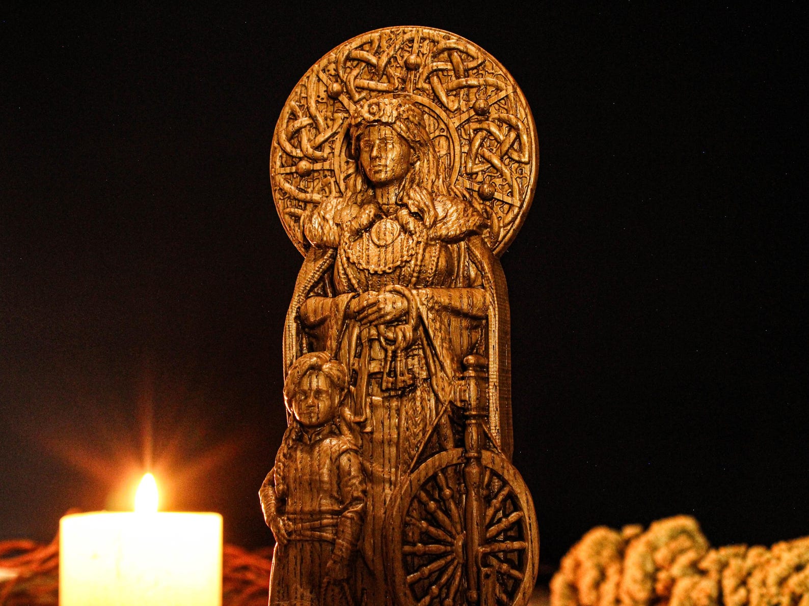 Frigg Statue, Frigg Goddess Statue, Norse Goddess Figure, Viking Statue ...